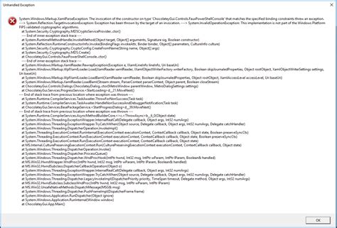Problems Running Chocolatey Gui On Windows 10 Technical Preview · Issue
