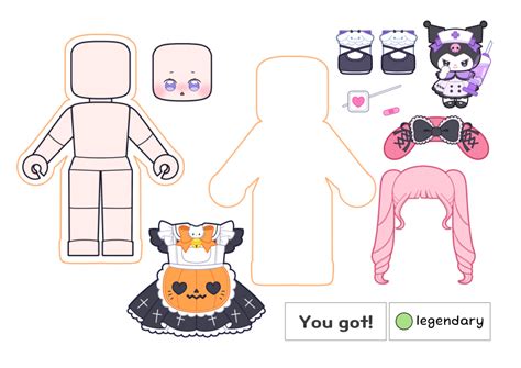 Paper Diy 🎃로블록스x산리오 할로윈 블라인드백 🎃 무료도안 무료배포 네이버 블로그 En 2024