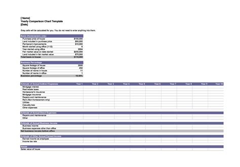 40 Free Comparison Chart Templates Excel Templatearchive