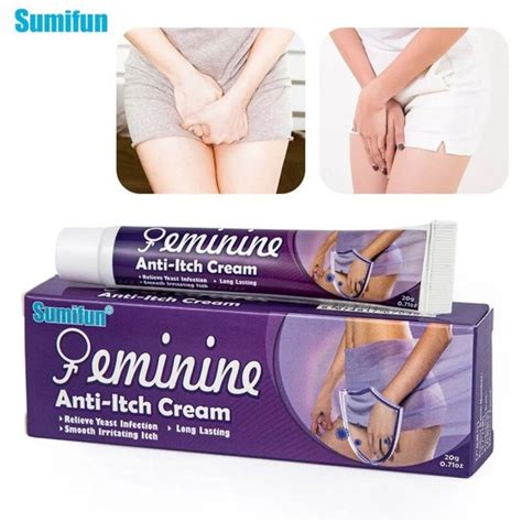 Женский антибактериальный крем гель для интимных зон от зуда и воспаления Sumifun 20 гр