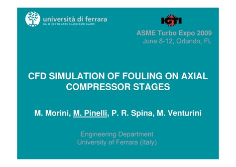 Pdf Computational Fluid Dynamics Simulation Of Fouling On Axial