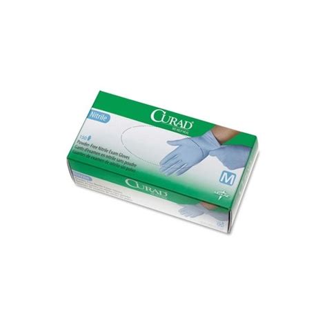Curad Powder Free Nitrile Disposable Exam Gloves Miicur9315