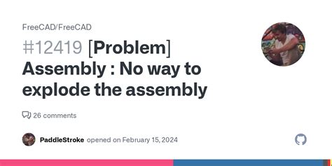 Problem Assembly No Way To Explode The Assembly · Issue 12419