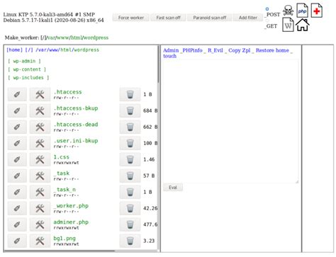r evil wordpress hacktool and malicious javascript injections