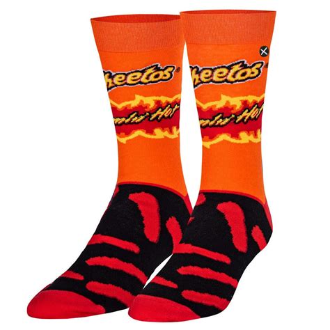 Cheetos Flamin Hot Crew Length Socks Abracadabranyc