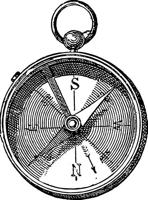 Pocket Compass Drawing