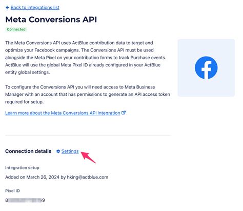 Meta Conversions API Integration ActBlue Support