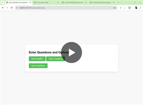 Edtech Java Jsp Quizserver Xampp Apache Html Css Javascript Xml Aniket Paul