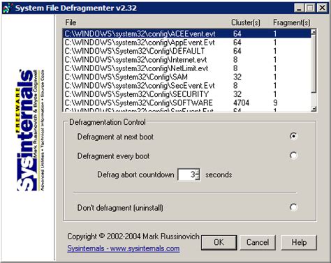 Defragment Locked System Files With PageDefrag Rarst Net