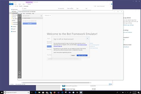 Sign In To Azure Fails · Issue 809 · Microsoftbotframework Emulator · Github