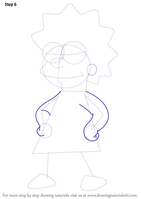 How To Draw Lisa Simpson From The Simpsons The Simpsons Step By Step DrawingTutorials