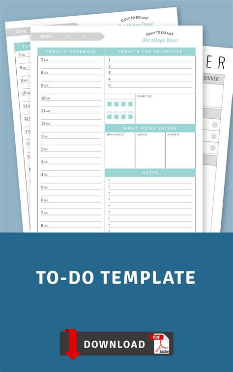 To Do List Format Template Artofit