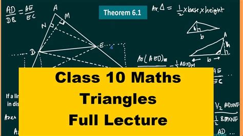 Triangle Class 10th Maths Youtube