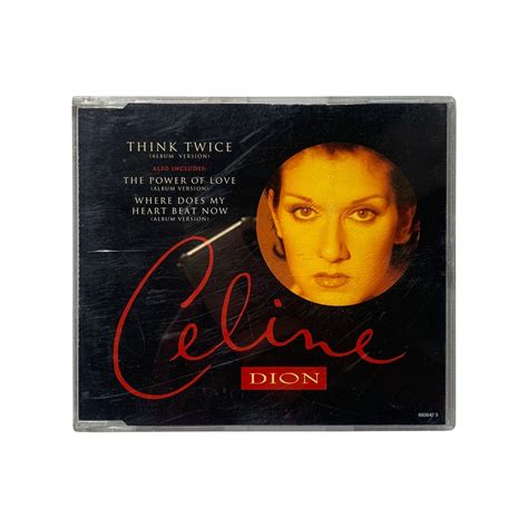 Think Twice By Celine Dion Single Cd Shopee Philippines