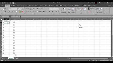 How To Generate Dummy Data In Excel Dataanalyst Datascientist Youtube