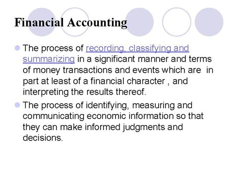 Financial Accounting An Introduction Book Keeping L It