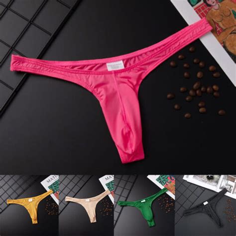 Купить G String Thong Bulge Pouch Panties Micro Bikini T Back Underwear Нижнее белье заказать