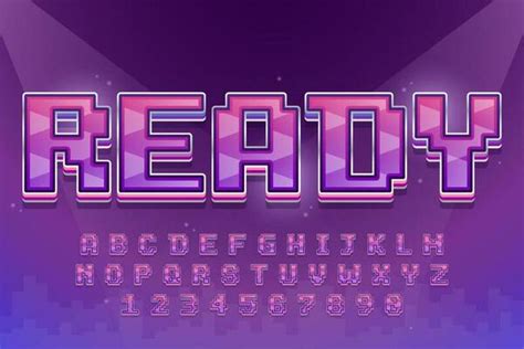 Pixel Alphabet Vector Art Icons And Graphics For Free Download