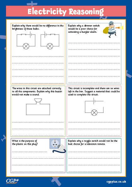 Switches In Circuits — Electricity Reasoning Year 6 Cgp Plus
