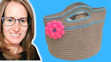 crochet basket tutorial part 1 of 2 crochet crochetwithclare crochettutorial tasche häkeln