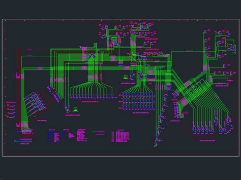 Industrial Plant Flow Sheet In Autocad Cad 289 46 Kb Bibliocad