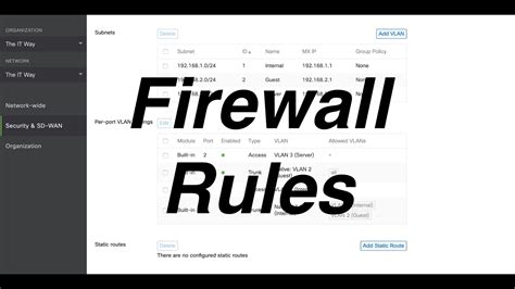 [how] To Configure Layer 3 And Layer 7 Firewall Rules In Cisco Meraki