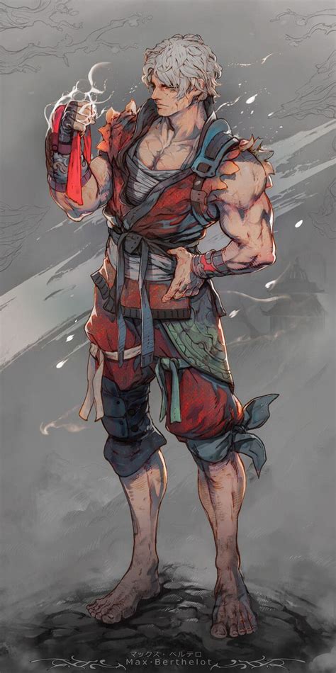 Artstation Street Fighter Ken ♠ Max Berthelot Character Sketches