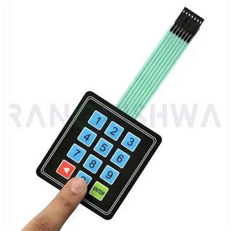 Rangvishwa Polycarbonate X Matrix Membrane Keypad For Arduino For Universal Size X Mm