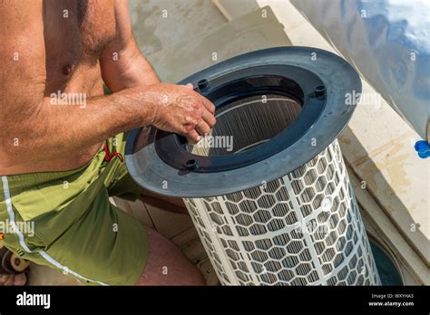 Cartridge Pool Filter Stock Photo Alamy