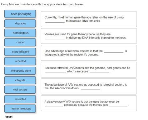 Solved Complete Each Sentence With The Appropriate Term Or