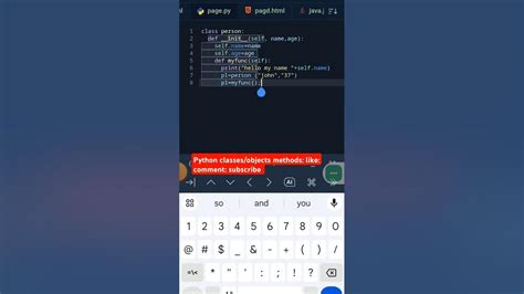 Python Classesobjects Methods Shorts Python Classes Objects Print