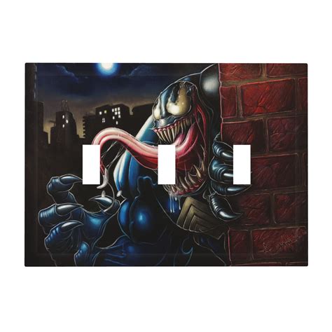 Eye Catching Marvel Cartoon Anime Meets Modern Triple Toggle Switch Panel Blending