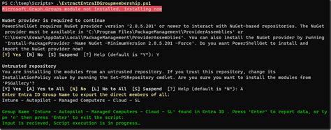 Exporting Entra Id Group Members Transitive With Powershell All