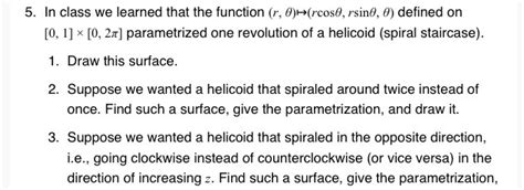 solved in class we learned that the function r