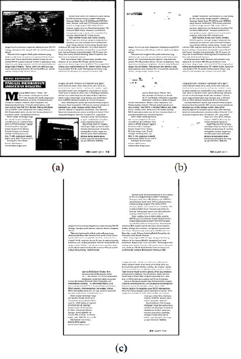 A Original Image B Text Segmentation Result Of Counting Only The