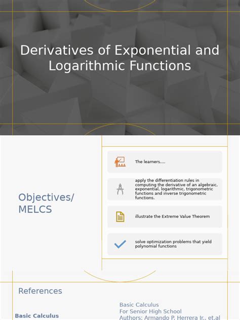 Derivatives Of Exponential And Logarithmic Functions Pdf