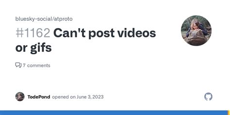 Cant Post Videos Or S · Issue 1162 · Bluesky Socialatproto · Github