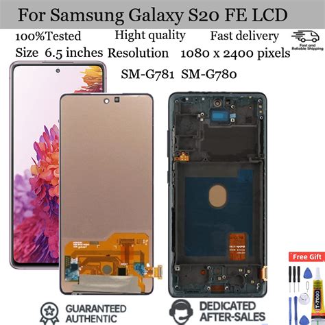 Original 2for Samsung Galaxy S20 Fe Lcd Display G780f G781f Touch