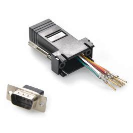 DB Female To RJ Modular Adapter Black