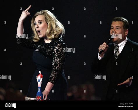 Adele Gestures With Her Middle Finger After Her Acceptance Speech For