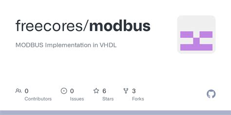 Github Freecoresmodbus Modbus Implementation In Vhdl