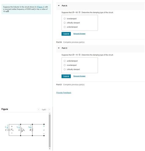 Solved Part A Suppose The Inductor In The Circuit Shown In Chegg