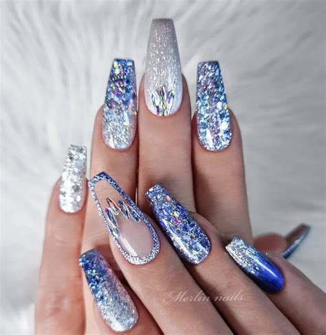 37 Stunning Blue And Silver Nail Designs To Try Nail Designs Daily