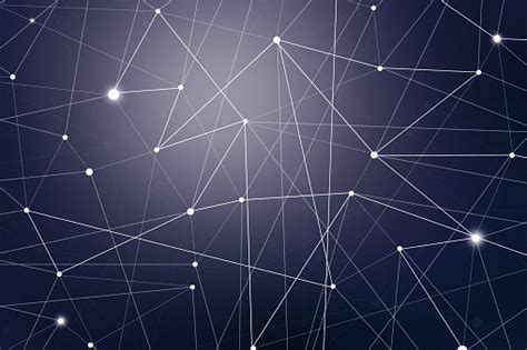 기술 연결 추상적 인 선과 어두운 보라색 배경에 점 선과 점이 있는 디지털 데이터 및 빅 데이터 개념 가상현실에 대한 스톡 사진 및 기타 이미지 Istock