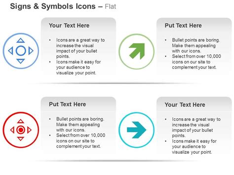 Four Directional Arrows Direction Indication Ppt Icons Graphics Graphics Presentation