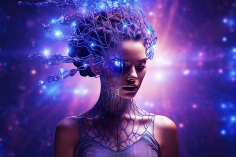 Premium Ai Image Neural Network Supercomputer In The Form Of A