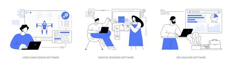 Premium Vector Professional Software Abstract Concept Vector Illustrations