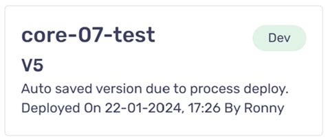 Process Versions Builder Advanced Features