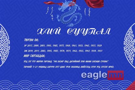Xvii жарны Хилэнт эх хэмээх МОДОН ЛУУ жилийн мөр гаргах зурхай