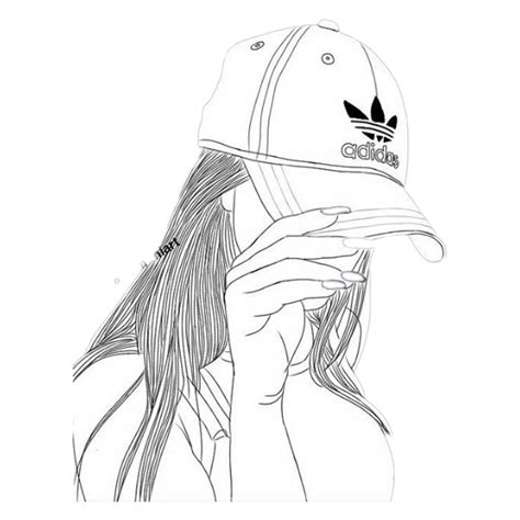 Девочка в кепке рисунок фото и картинки Abrakadabra Fun
